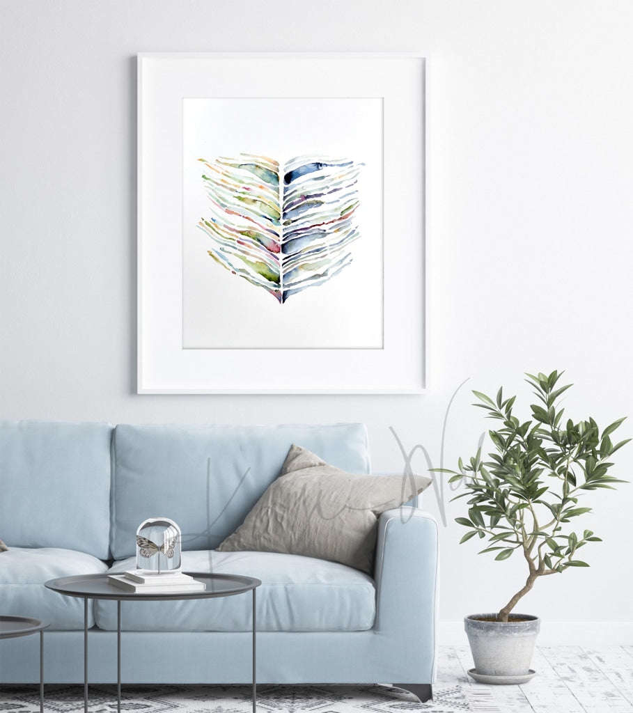 Visual Reflections - Sense Art -Watercolor Print – Lyon Road Art